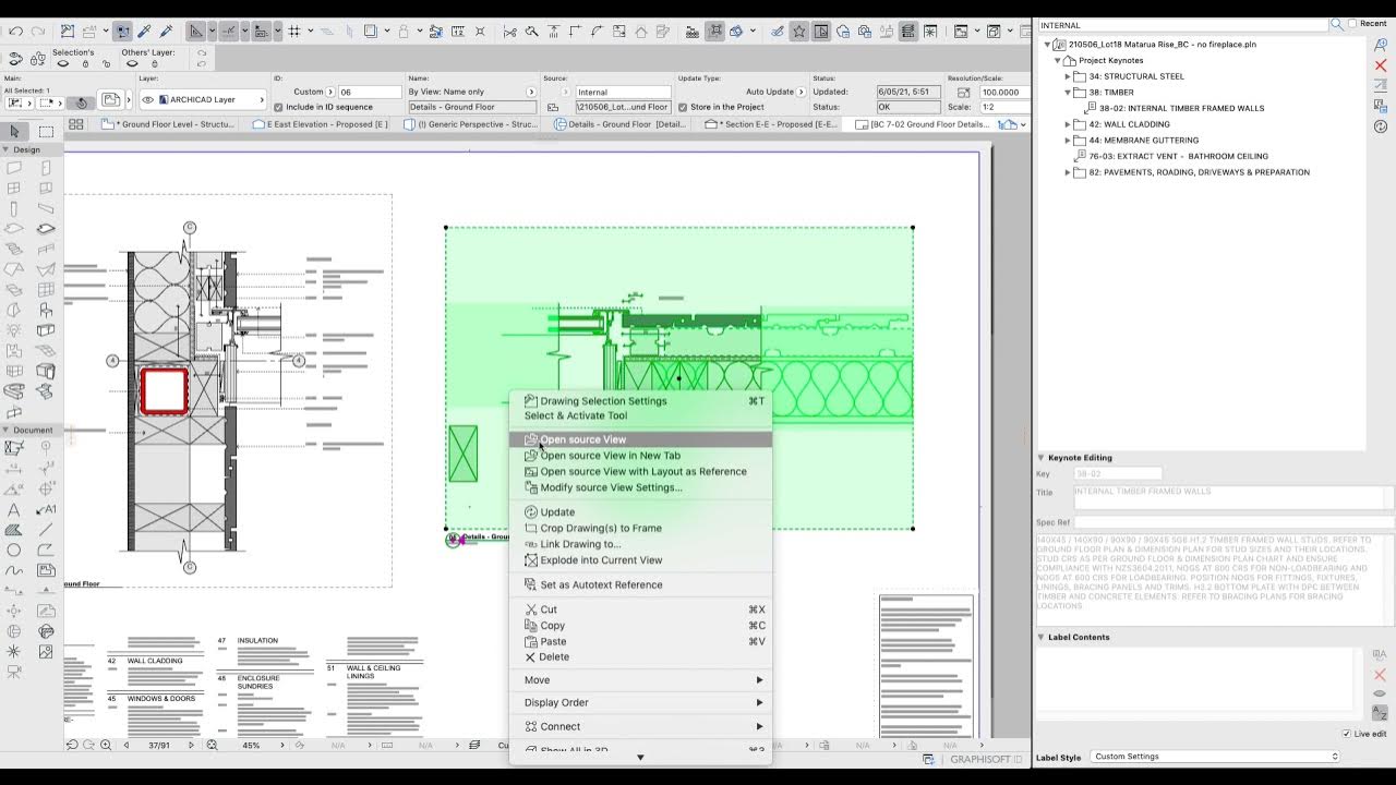#ARCHICAD #ARCHITECTURE - KEYNOTES - KEYNOTES ON FLOOR PLAN DETAILS 02 ...