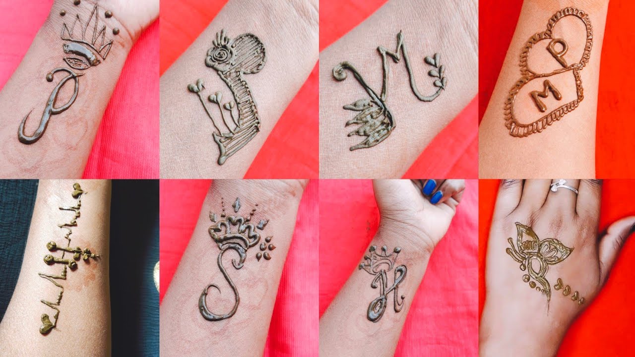 Cute Mehndi tattoos/Amazing Letter mehndi designs/ #mehndi #easymehndi ...
