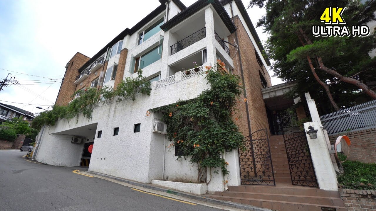 고급 주택 단지에 위치한 이태원동 복층 고급빌라 Itaewon House - YouTube