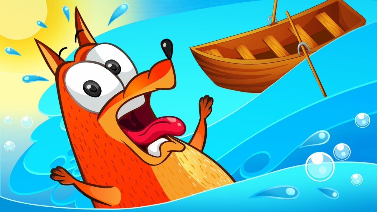 Row-Row-Row Your Boat | Fox and Chicken - Nursery Rhymes | Fun Cartoons ...