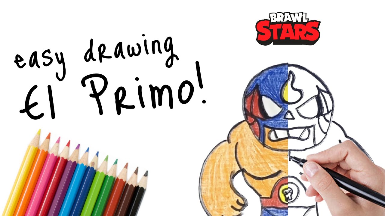 Easy Drawing El Primo #brawlstars #drawing #drawingtutorial - YouTube