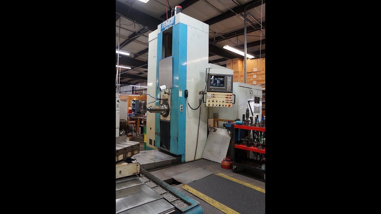 FEMCO 1999 Model BMC 110 R-2 CNC Horizontal Boring Milling & Drilling ...