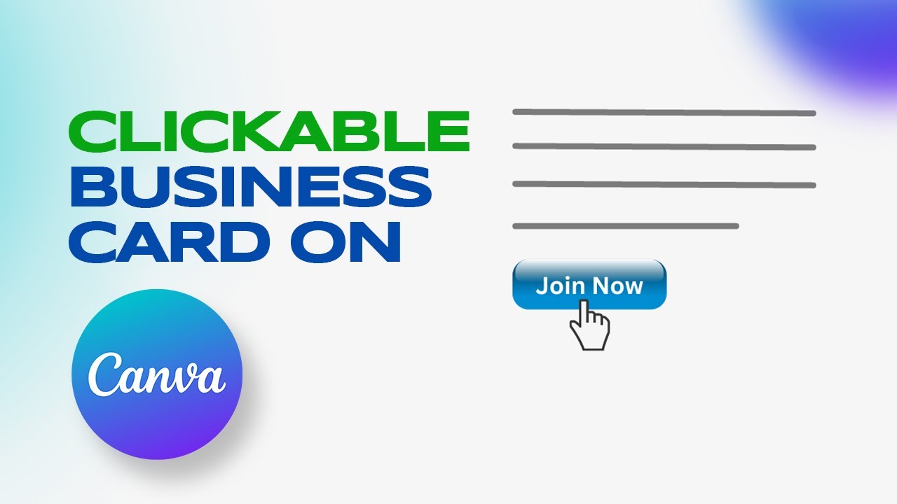 How to Create Clickable Links Digital Business Card in Canva - YouTube