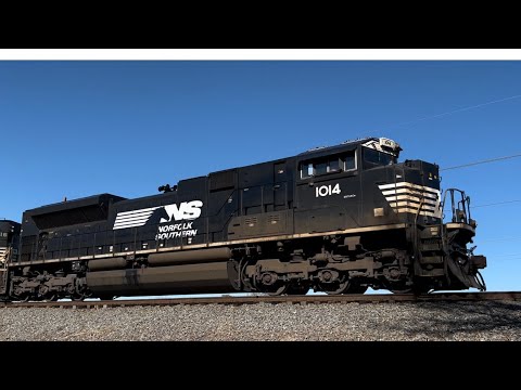 NS trains. NS engine #1014 leading 28M heading to Morrisville line. # ...