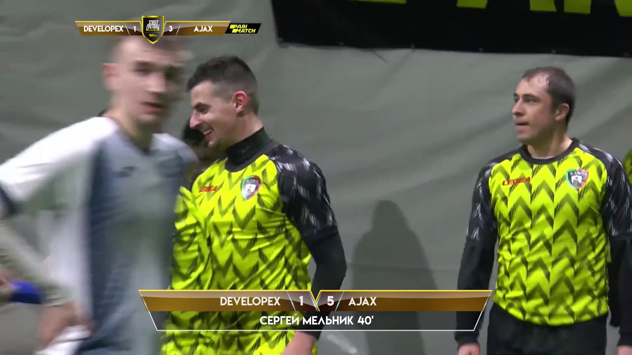 Обзор матча | DEVELOPEX 1 - 5 AJAX #SFCK Street Football Challenge Kiev - YouTube