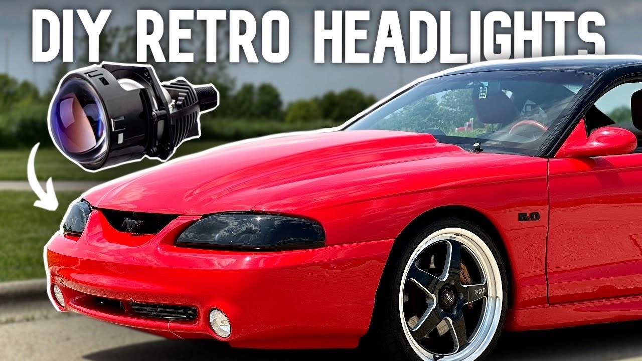Absolutely the best Headlight Mod for your Mustang - YouTube