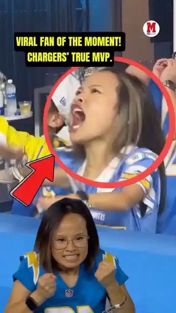 The most viral fan right now!#Chargers are lucky to have her 🏈🙌#NFL # ...