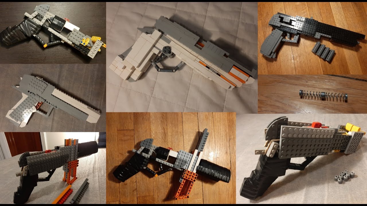 All My Spring-Powered Lego Guns (ORIGINALS) - YouTube