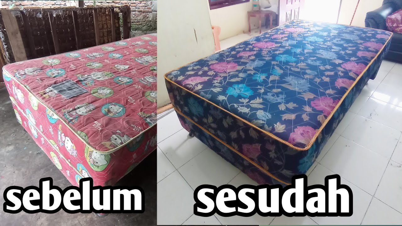 MEMPERBAIKI SPRINGBED YANG LAMA MENJADI BARU KEMBALI - YouTube