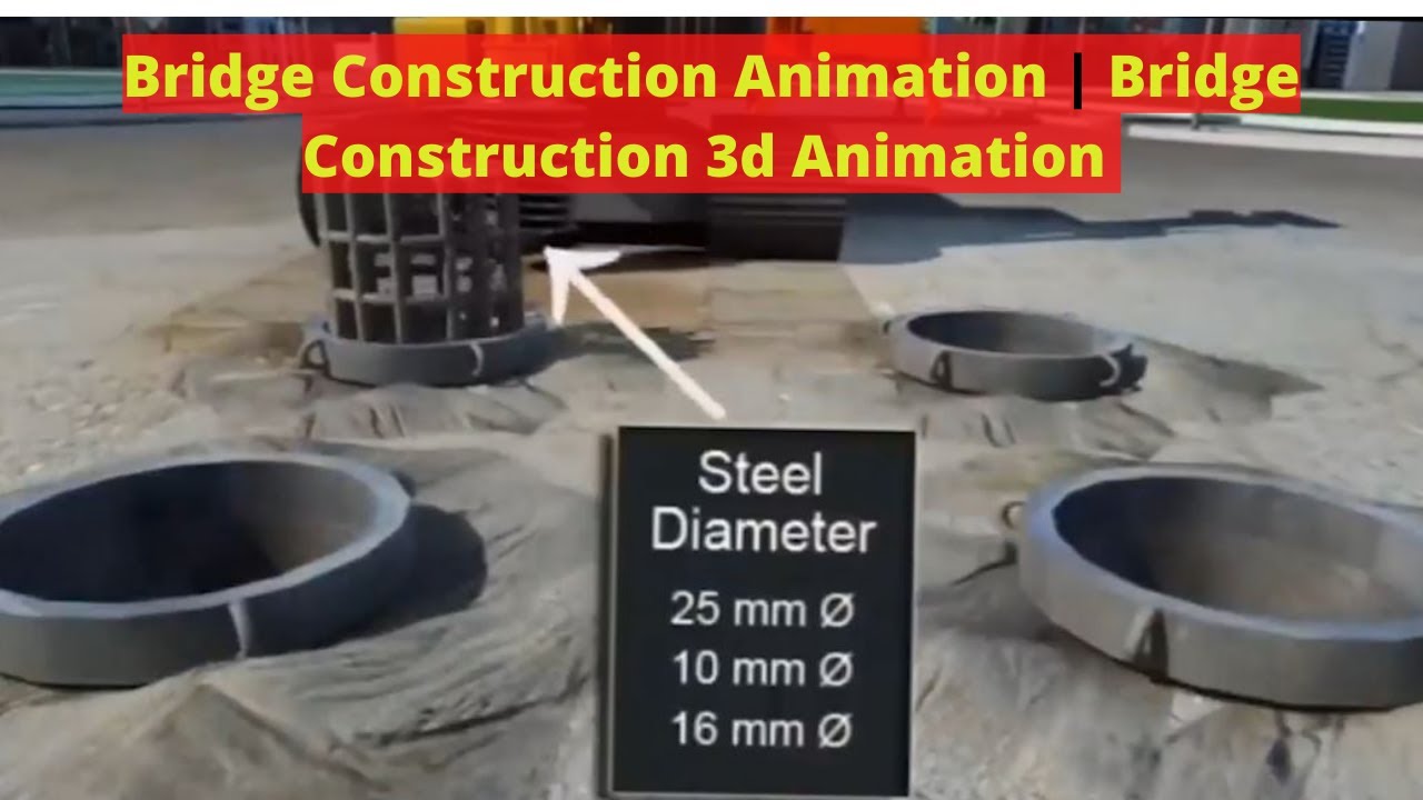Bridge Construction Animation | Bridge Construction 3d Animation ...