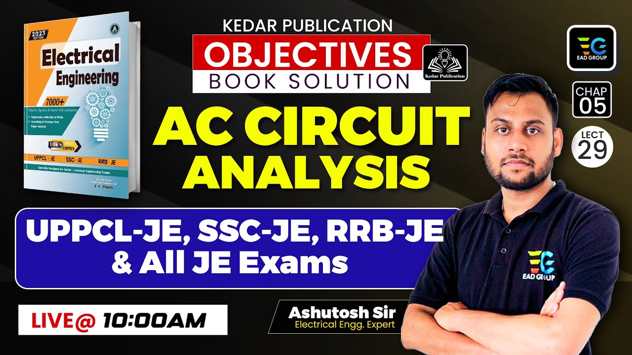 #29, Chap-05 AC Circuit Analysis, Objective Book Solution For all JE Exams by Ashutosh Sir - YouTube