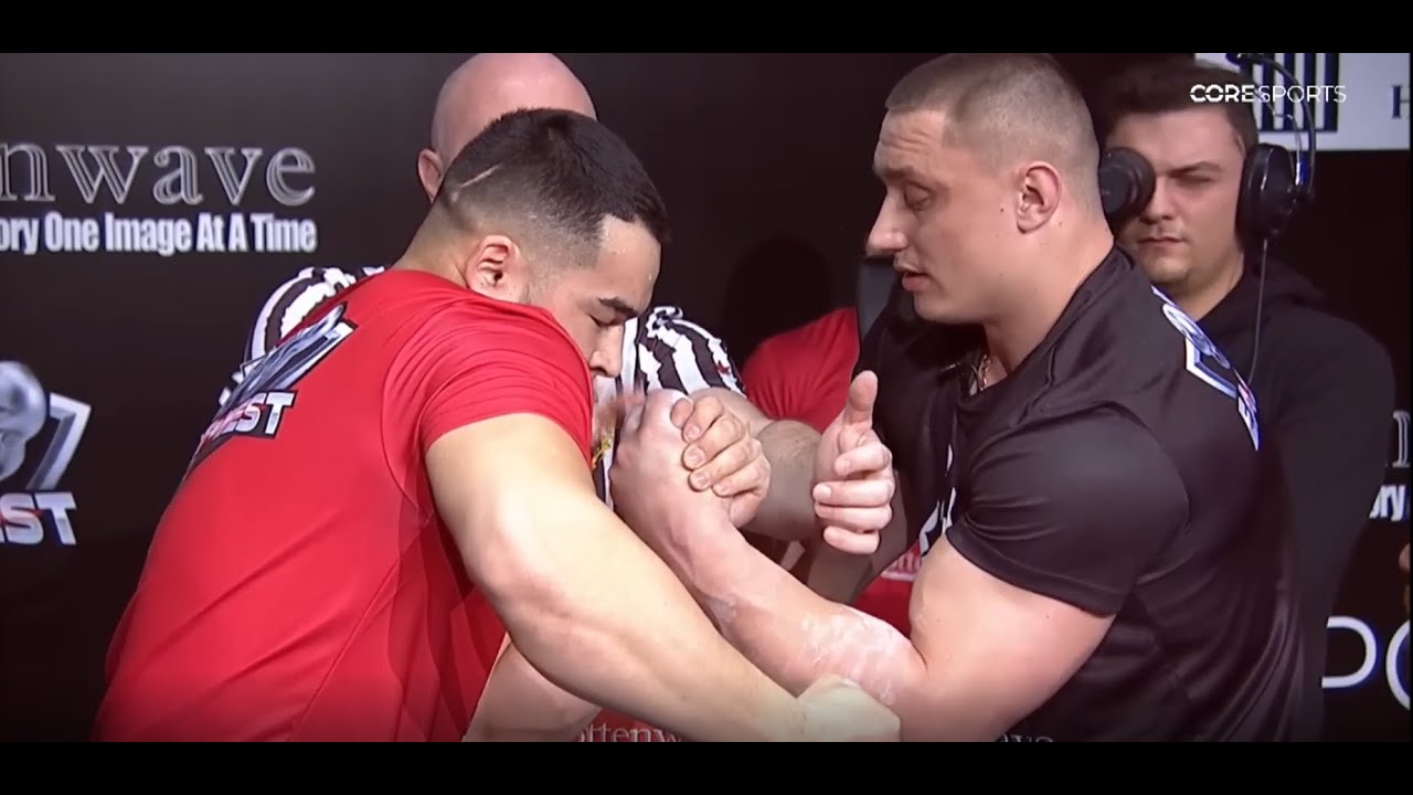 ALL PINS | Oleg Petrenko vs Alizhan Muratov | 105kg Left Hand World ...