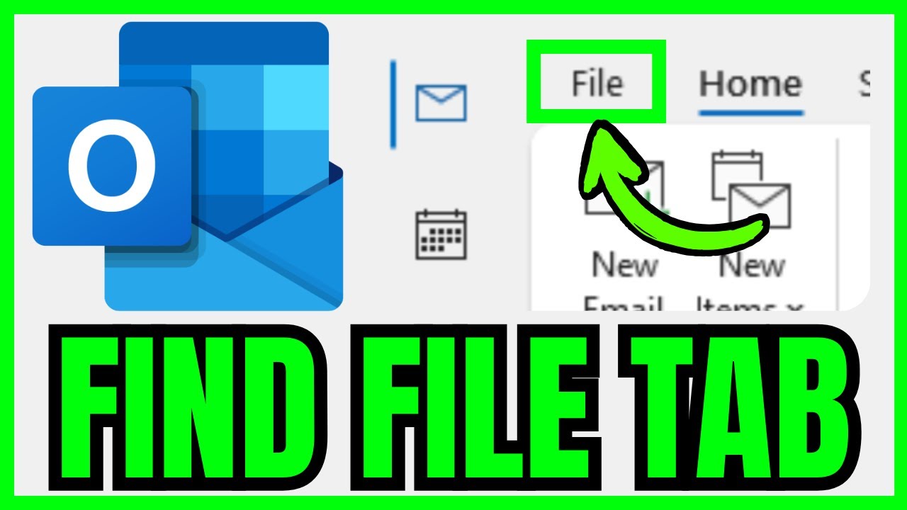 Where Is FILE TAB In Outlook (QUICK & EASY) 2025 - YouTube
