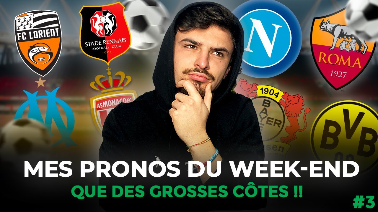PRONOSTIC FOOT DU WEEK-END #3 ! ⚡️(Ligue 1, Leverkusen Dortmund, Naples ...