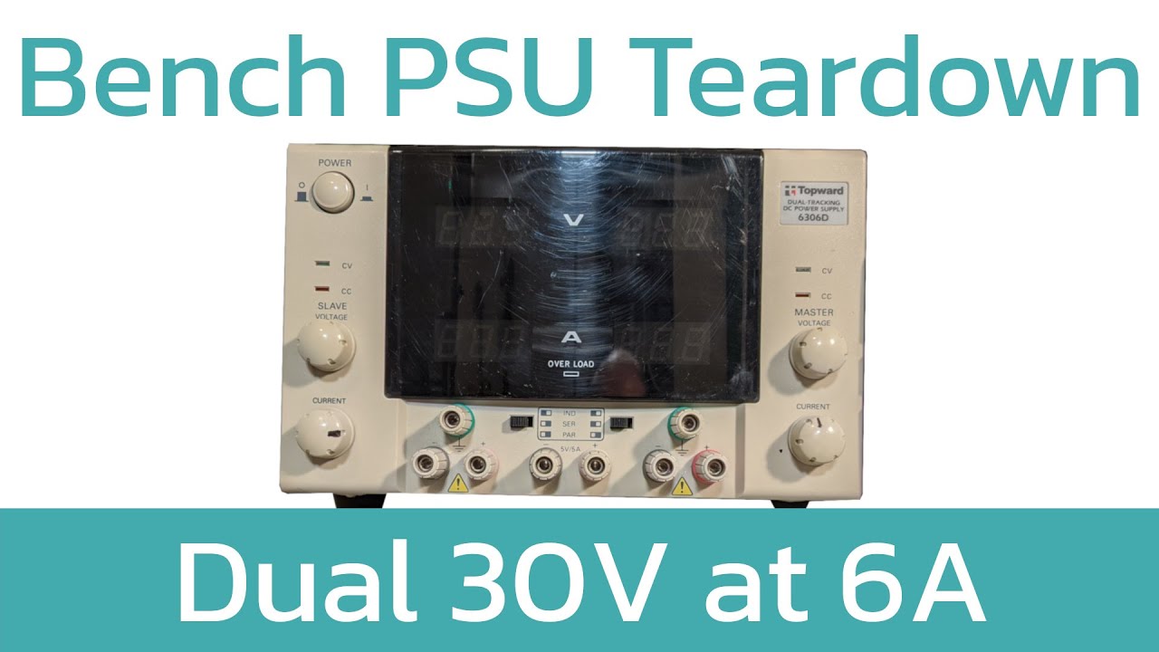 Benchtop Power Supply Teardown (Topward 6306D 5V + Dual 30V at 6A ...