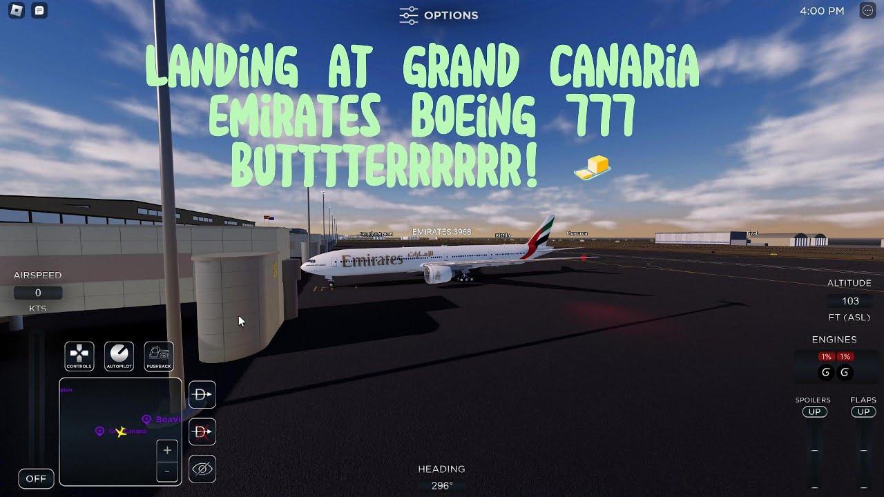 Emirates Boeing 777 Landing at Gran Canaria ¦ Project Flight # ...