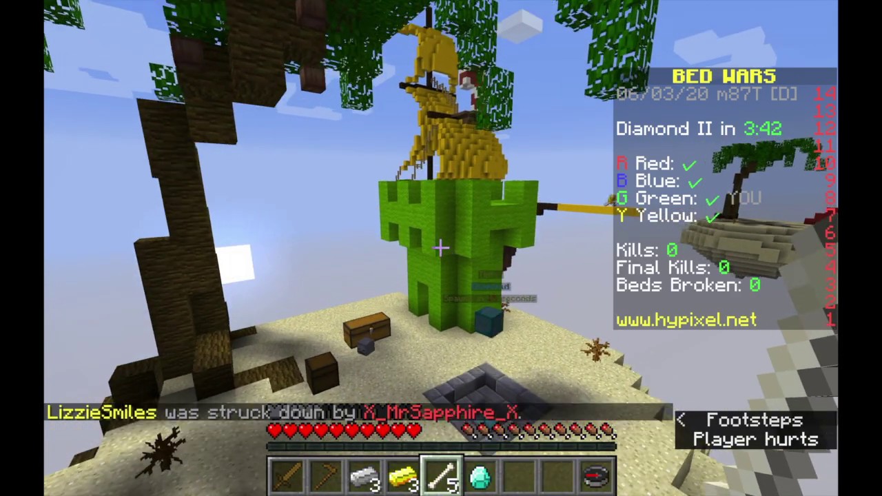 I built a pop-up tower fort in Bedwars!! - YouTube