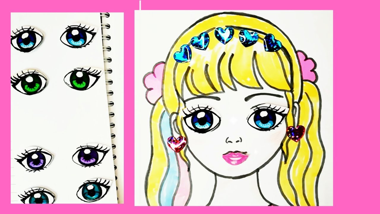 [ToyASMR] Makeup Mimi, sticker 👄💄Paper DIY - YouTube