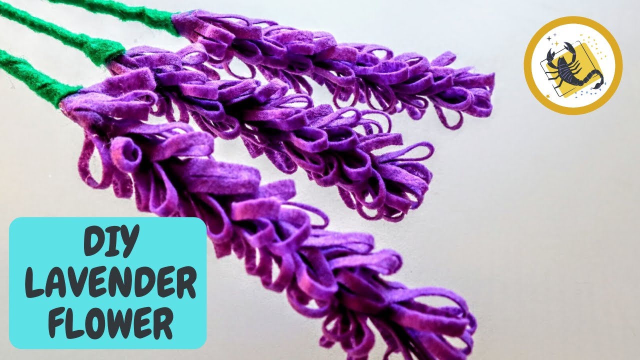 How to Make DIY Lavender Flowers | #19 - YouTube