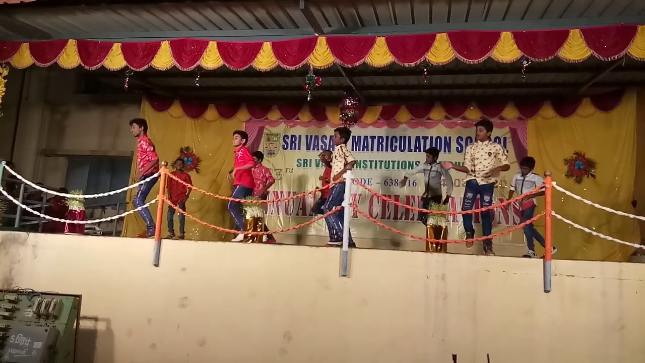 SVMS school annual day Mass dance 2020 by Manickam and Vishnu - YouTube