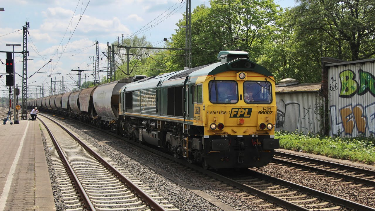 Freightliner Poland 66007 at Hamburg Harburg - 9/5/24 - YouTube