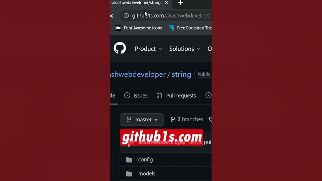 Open github repository in VS Code on browser. - YouTube