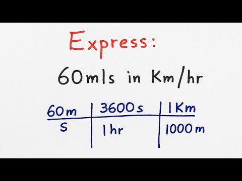 Units Conversion: How To Convert m/s to km/hr Easily! - SAT, ACT, GCSE ...