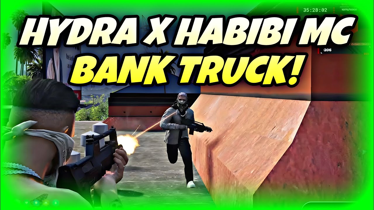 Hydra vs Habibi MC Fight Bank Truck at Mirror Park | NoPixel GTA RP | NoPixel Clips - YouTube