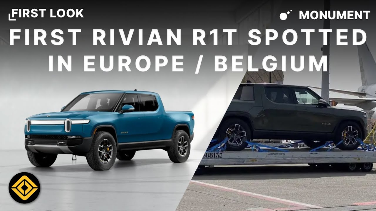 First Rivian R1T in Europe! Spotted in Belgium Airport Near The ...