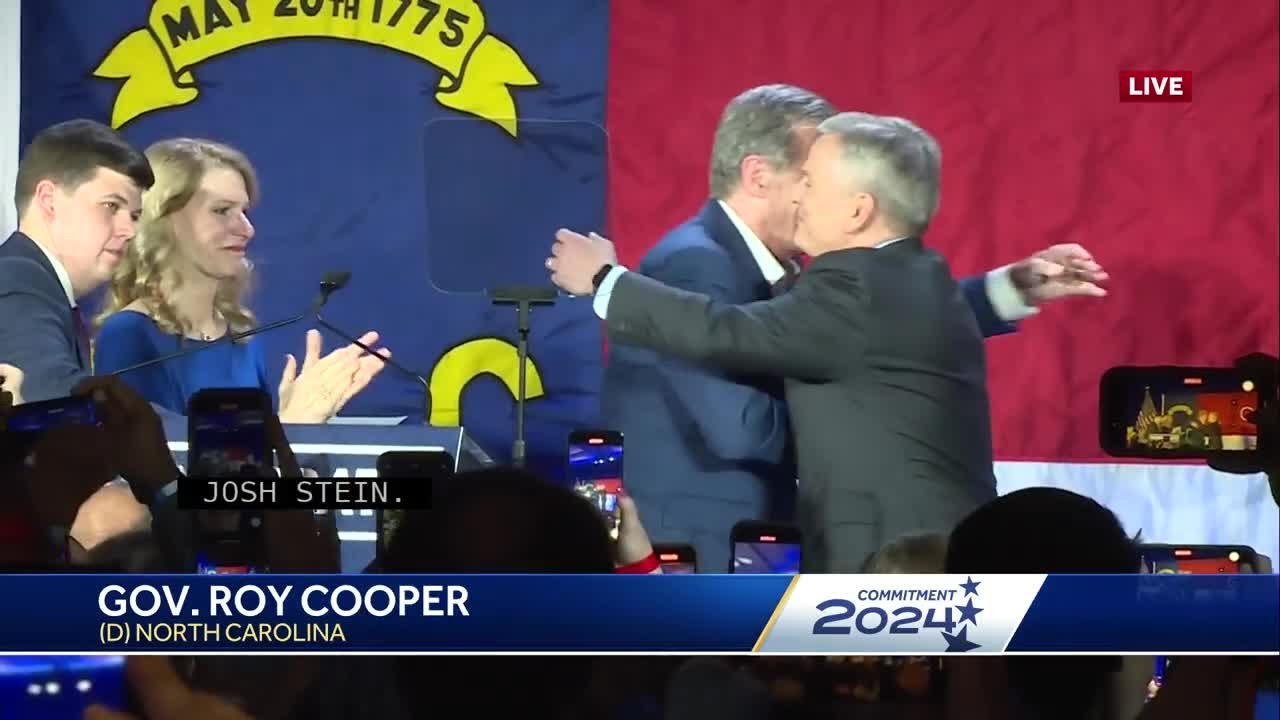 Josh Stein makes victory speech to supporters after winning North ...