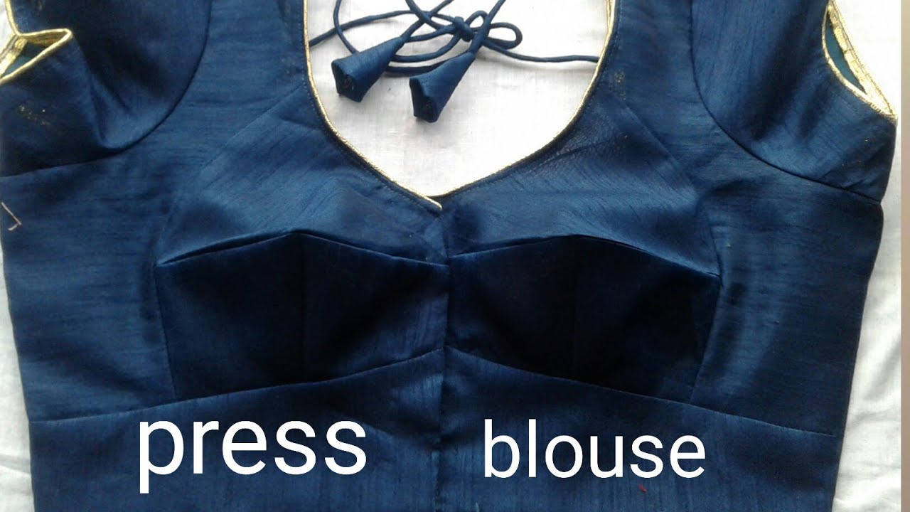 how to press blouse for good finishing - YouTube