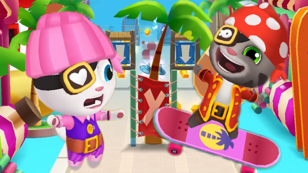 Talking Captain Tom VS Pirate Angela ⚔️ | Epic Battle & Full Gameplay ...