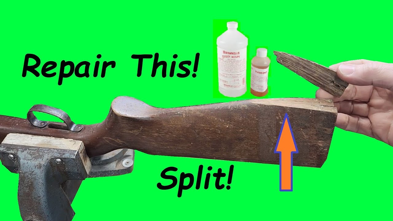 It's Broken! Barn Rifle Stock Repair! - YouTube
