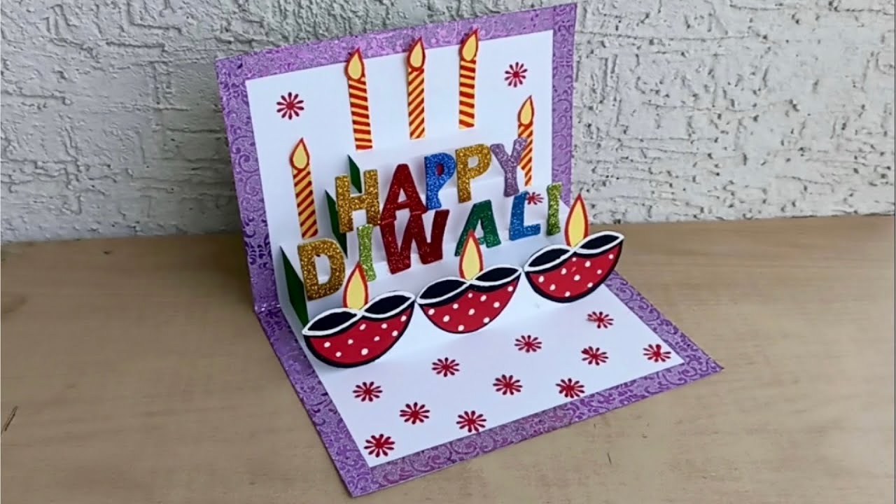 DIY - Happy Diwali Card | Happy Deepawali Card | Festival Card ...