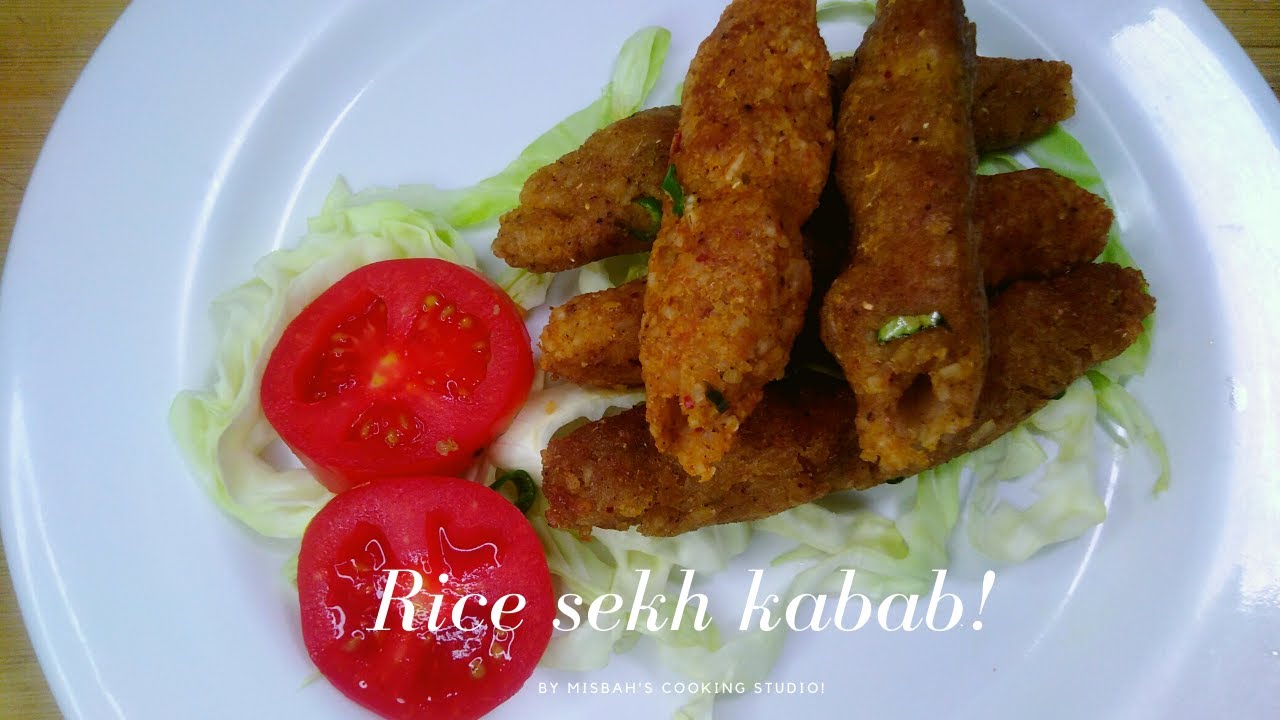 How To Make Leftover Rice Sekh Kabab By Misbah's Cooking Studio2021 ...