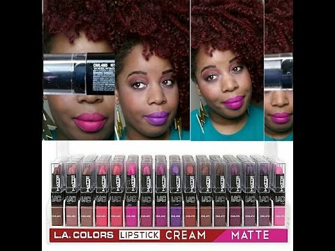 Swiggity Swatch: LAC Colors Matte Lipstick - YouTube