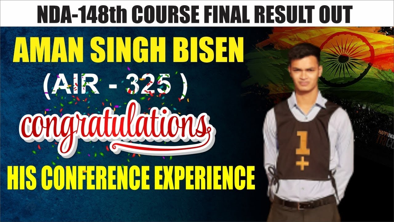 FORCE का धमाका || NDA FINAL SELECTION ||AIR - 325 || AMAN SINGH BISEN ...