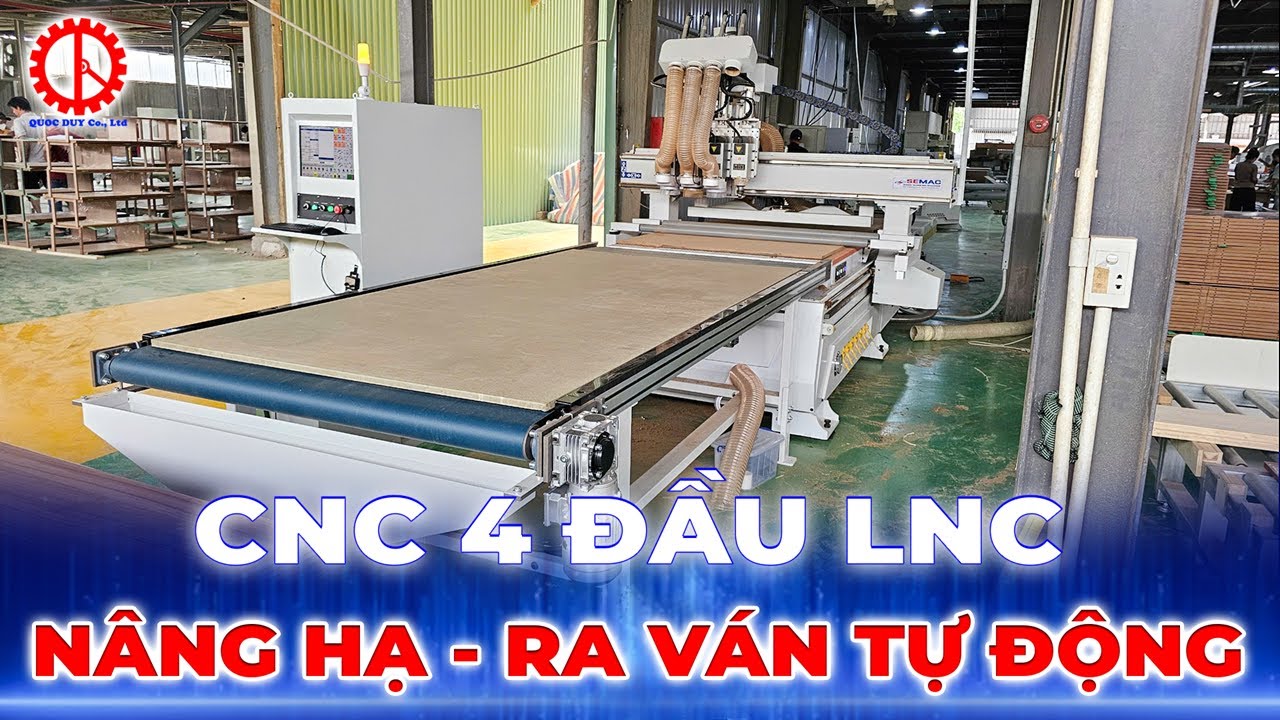 Máy CNC 4 Đầu Bàn Nâng Hạ 2800mm SMLM 1328 A4 Chất Lượng 2025 - YouTube