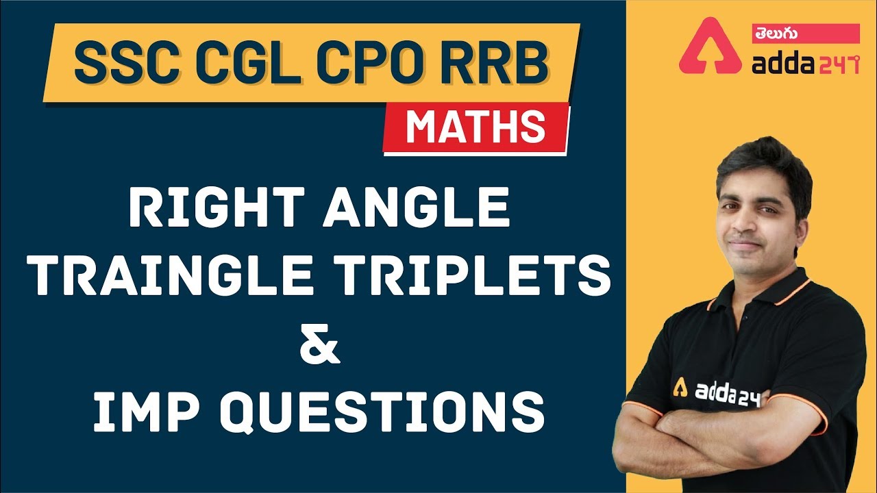Right Angle Triangle Triplets & Important Questions | Maths In Telugu ...