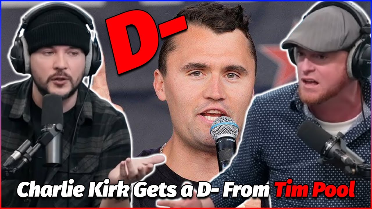 Brian Shapiro Gets Tim Pool To Give Charlie Kirk a D- In heated Debate ...