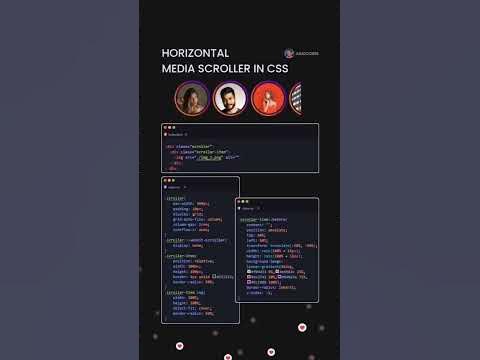 HORIZONTAL MEDIA SCROLLER IN CSS - YouTube