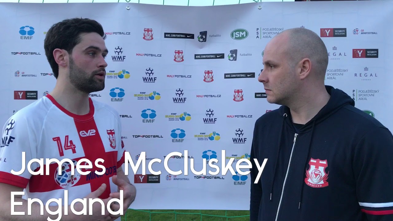 Interview after the 1st Match Czech Republic - England with James ...