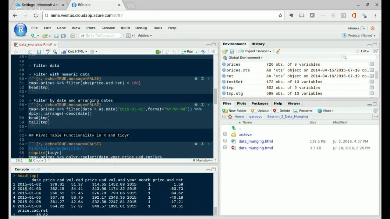 Data Science for Trading Analytics and Risk Management - Session 2 ...