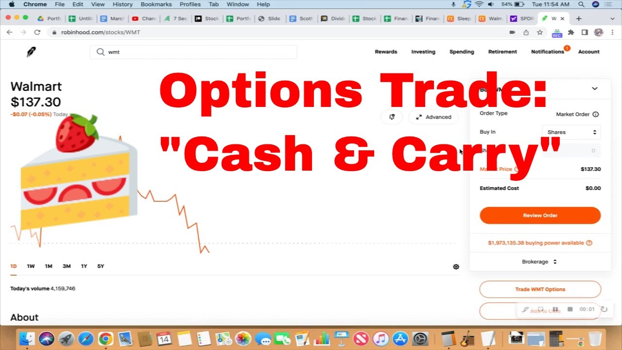 😍 Options Trade: "Cash & Carry" (Walmart) - YouTube