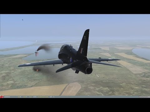 DCS, VEAO, Hawk T.1a, rocket and gun sight. - YouTube