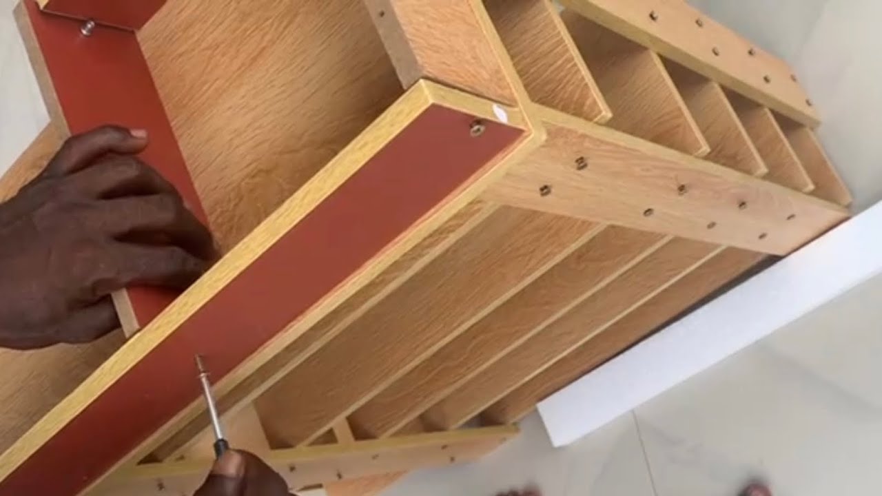 Assemble wooden shoe rack - DIY - YouTube