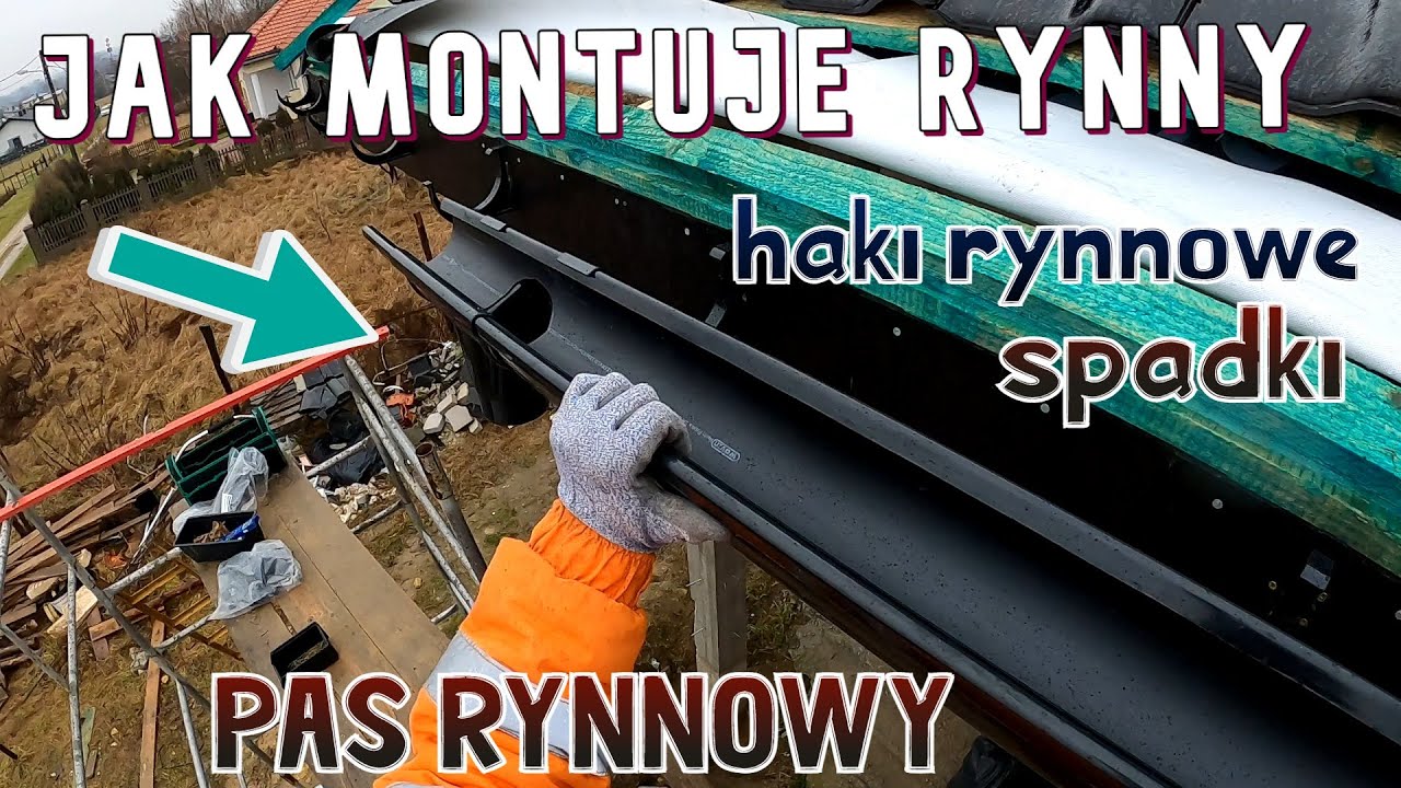 Jak montuję rynny? Montaż Rynien i haków rynnowych - YouTube