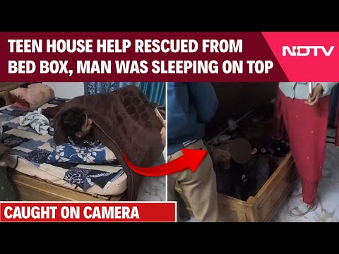 On Camera: Teen House Help Rescued From Bed Box, Man Was Sleeping On Top