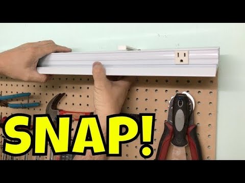 3D Printed LED WorkBench Lighting Mounts with a Snap - YouTube