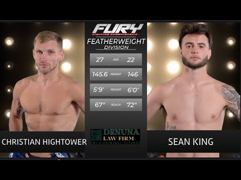 Fury FC 106 Prelims Christian Hightower vs Sean King - YouTube